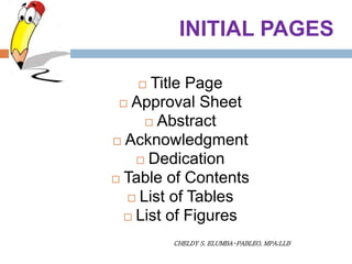 Thesis writing | PPTX