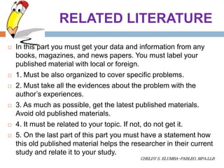 Thesis writing | PPTX