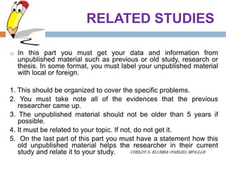 Thesis writing | PPTX