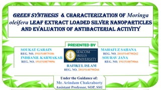 GREEN SYNTHESIS & CHARACTERIZATION OF Moringa oleifera LEAF EXTRACT LOADED SILVER NANOPARTICLES ...