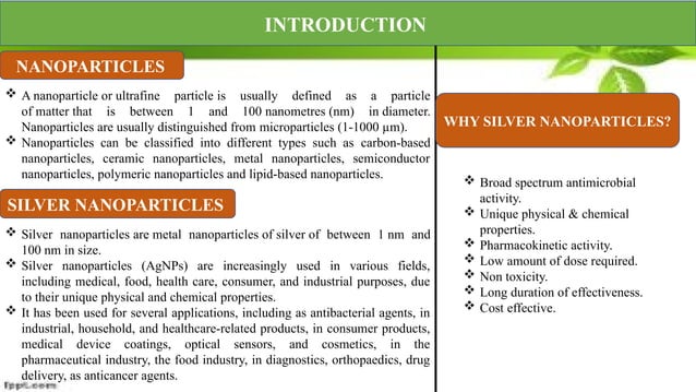 GREEN SYNTHESIS & CHARACTERIZATION OF Moringa oleifera LEAF EXTRACT LOADED SILVER NANOPARTICLES ...