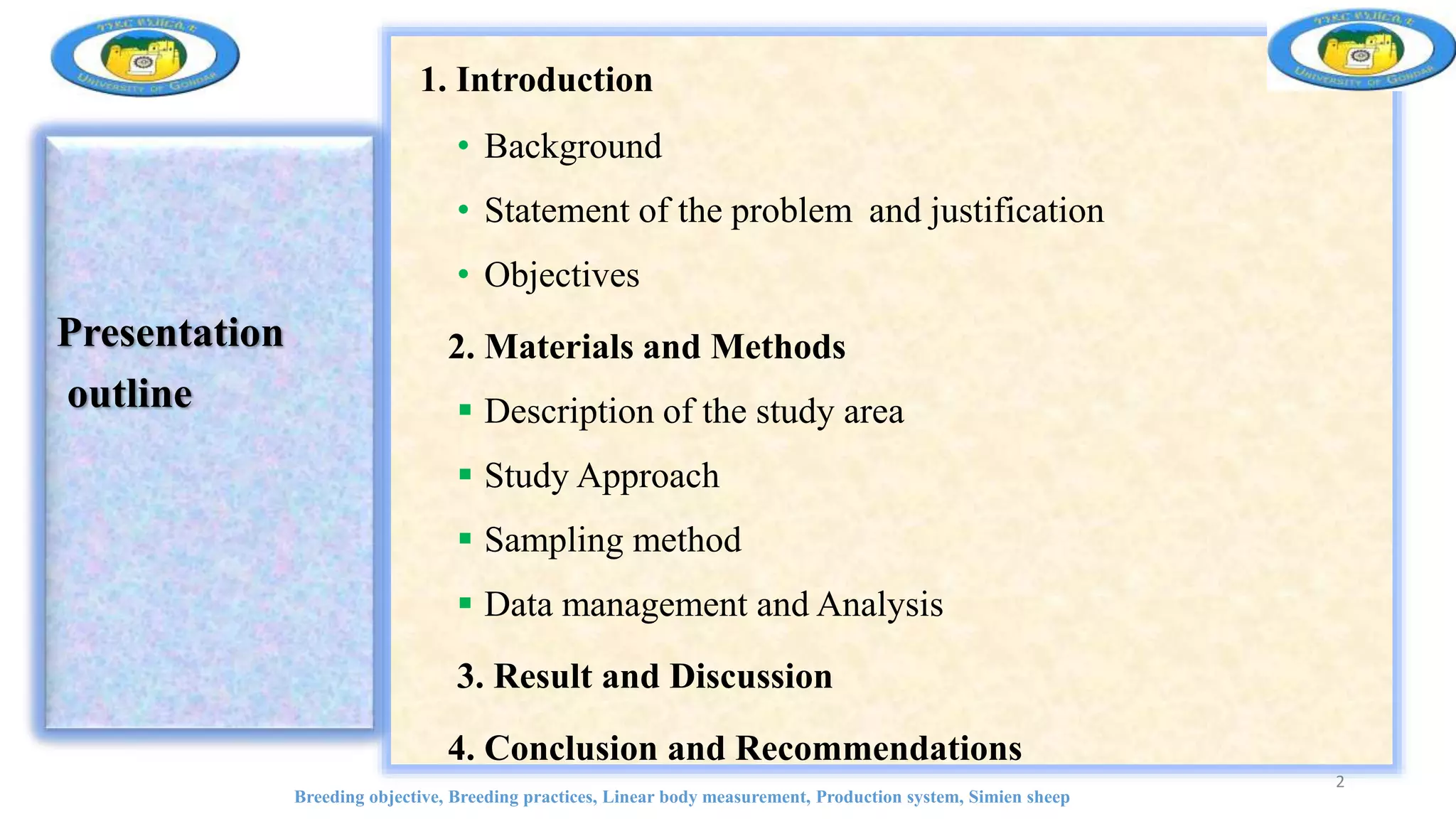 MSC Thesis presentation | PPTX