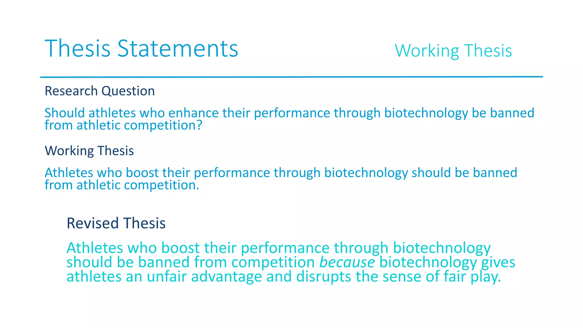 Drafting a Thesis Statement | PPT