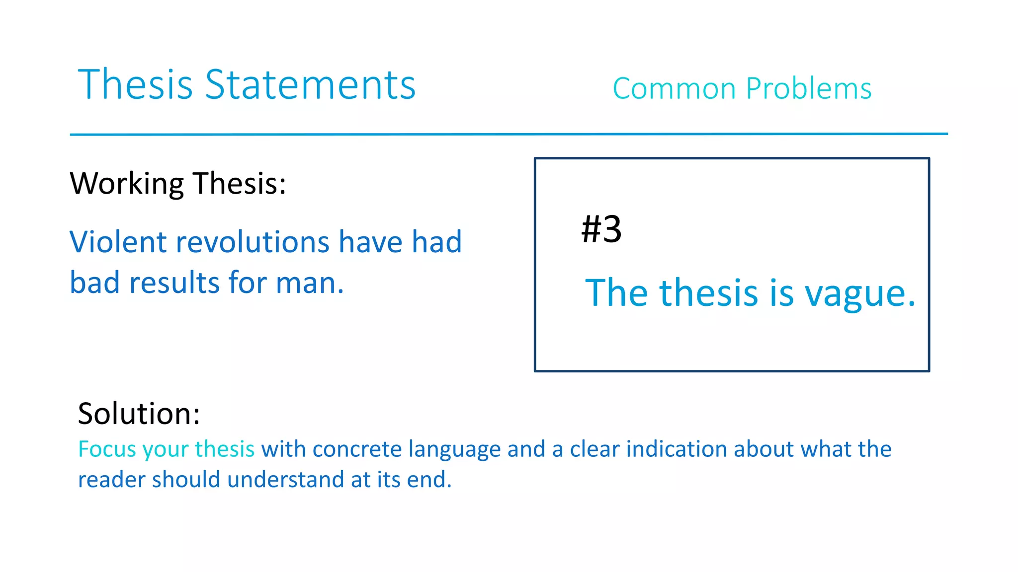 Drafting a Thesis Statement | PPT