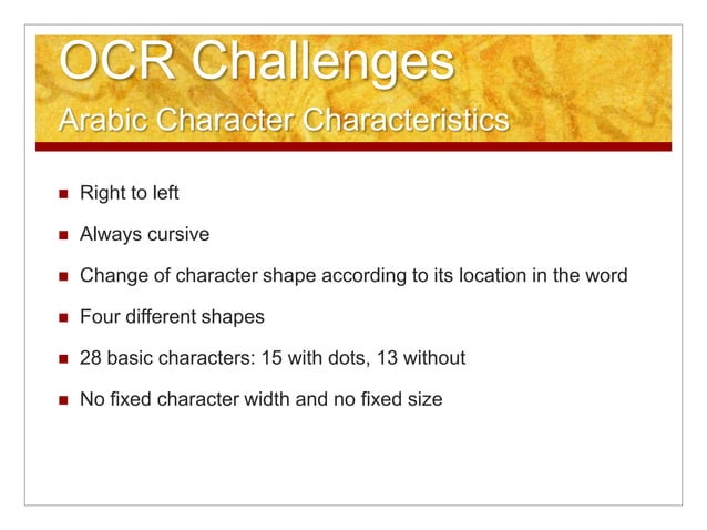 Offline Omni Font Arabic Optical Text Recognition System Using Prolog Classification Technique