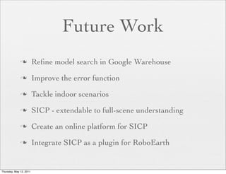 Object Indentification Using 3D SketchUp Models in Environment Scans | PPT