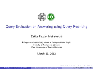 Thesis presentation | PPT