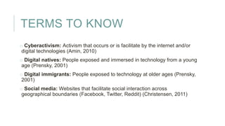 Cyberactivism: A generational approach to digital activism | PPTX ...