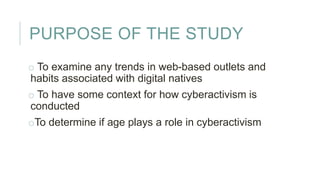 Cyberactivism: A generational approach to digital activism | PPTX ...