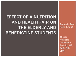 Thesis Presentation | PPTX