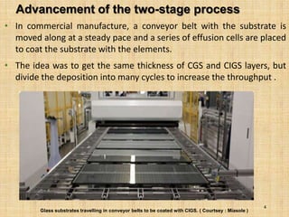 Thesis presentation on " Advancement of two-stage CIGS solar cells " | PPTX