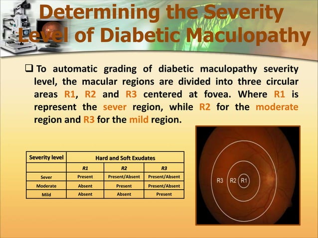 Automatic Detection of Diabetic Maculopathy from Fundus Images Using Image Analysis Techniques | PPT
