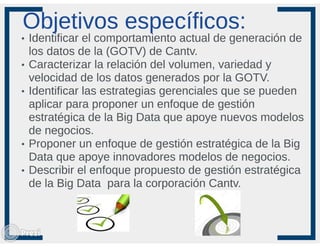 STRATEGIC MANAGEMENT OF BIG DATA INNOVATIVE BUSINESS MODELS AT CANTV TV OPERATIONS DEPARTMENT ...
