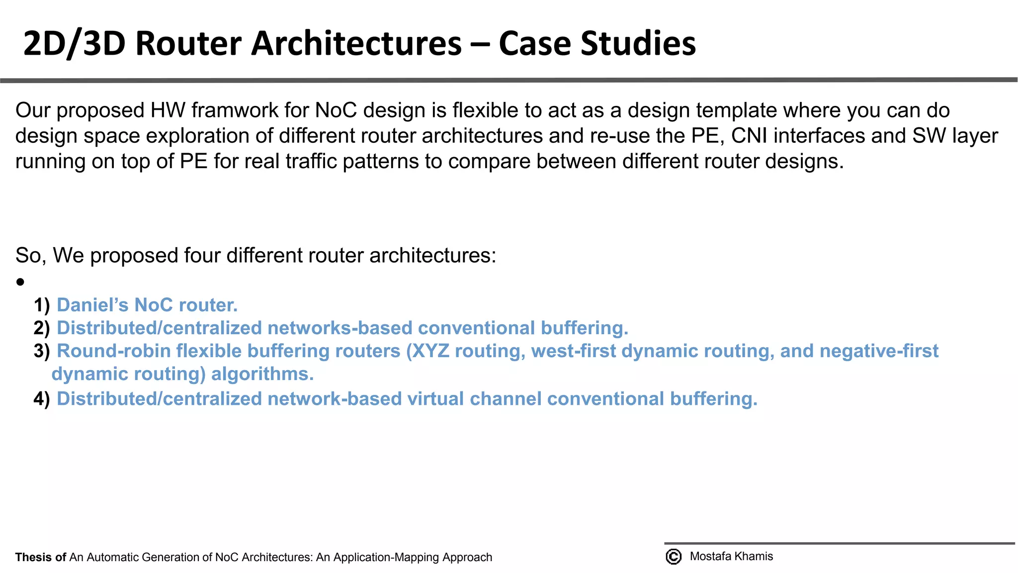 An Automatic Generation of NoC Architectures: An Application-Mapping Approach | PPTX