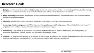 An Automatic Generation of NoC Architectures: An Application-Mapping Approach | PPT