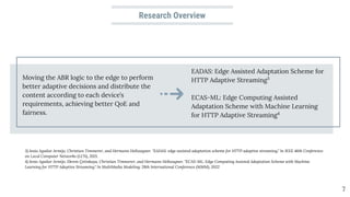 Multi-access Edge Computing for Adaptive Video Streaming | PDF