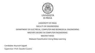 Malware Classification Using Deep Learning | PPTX
