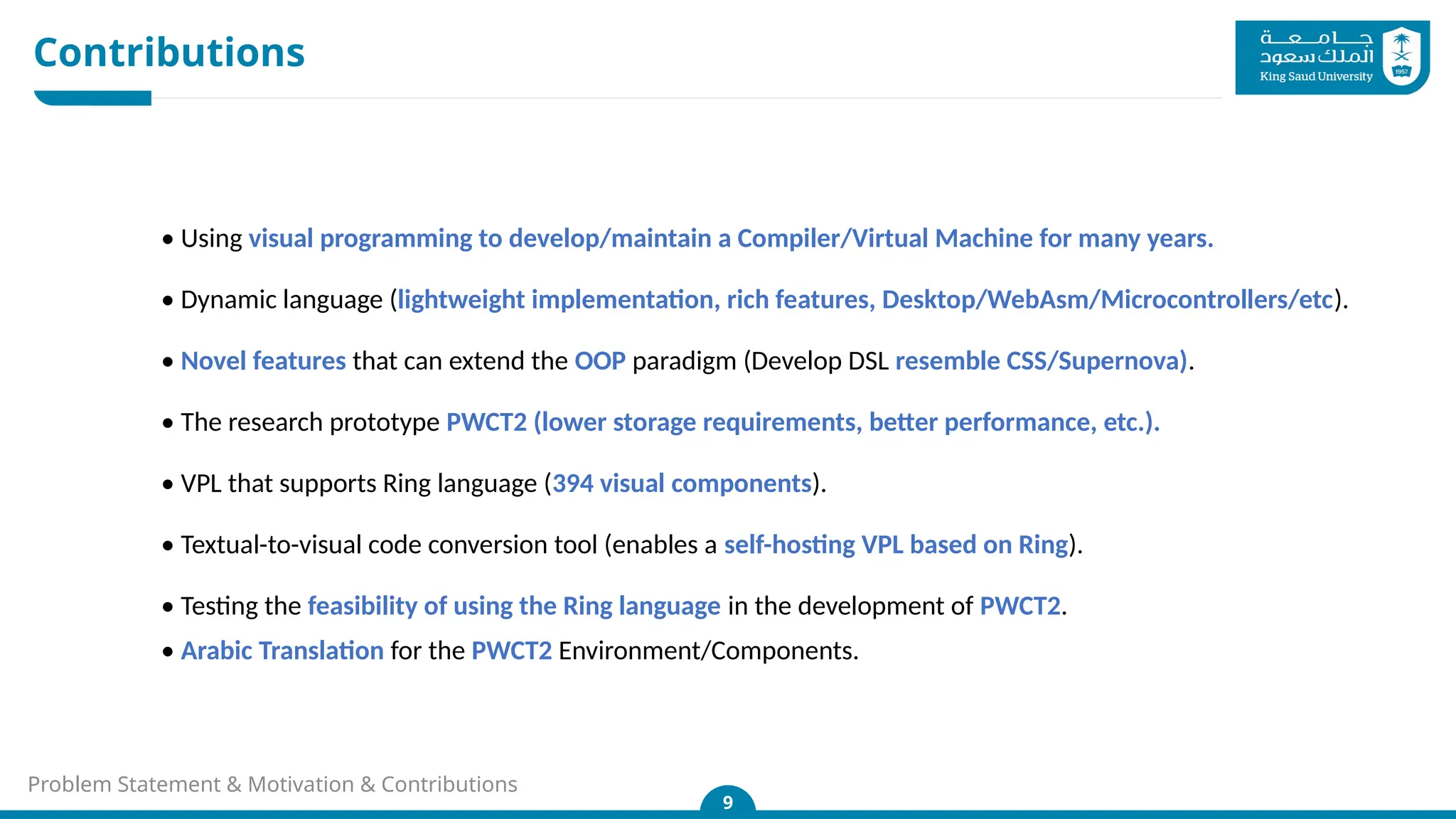 PhD Thesis presentation (Ring programming language and PWCT2) | PPTX