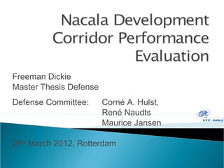 Thesis presentation _ freeman dickie | PPT