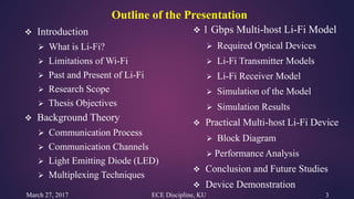 Design and Analysis of 1 Gbps Multi-host Li-Fi Model Using Wavelength Division Multiplexing (WDM ...