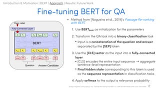 Financial Question Answering with BERT Language Models | PDF