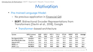 Financial Question Answering with BERT Language Models | PDF