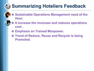 Hospitality Industry Thesis presentation amrendra kumar | PDF