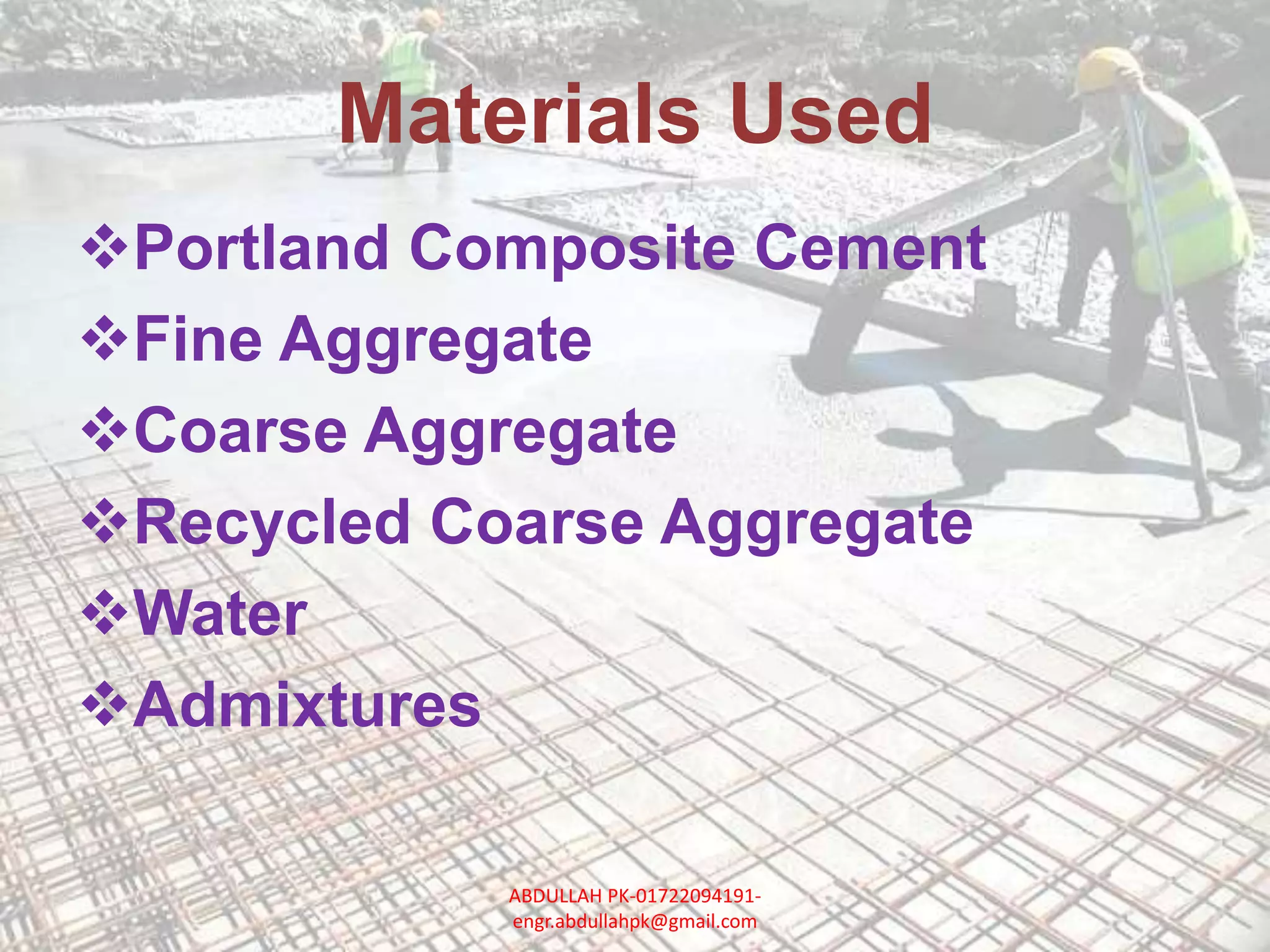 Thesis presentation on analyzing the properties of self compacting ...