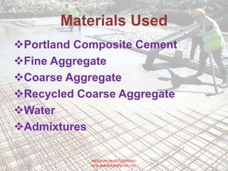 Thesis presentation on analyzing the properties of self compacting ...
