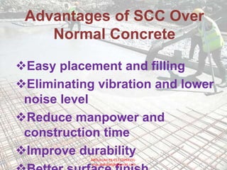 Thesis presentation on analyzing the properties of self compacting ...