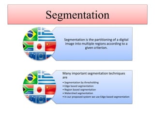 Flag segmentation, feature extraction & identification using support ...