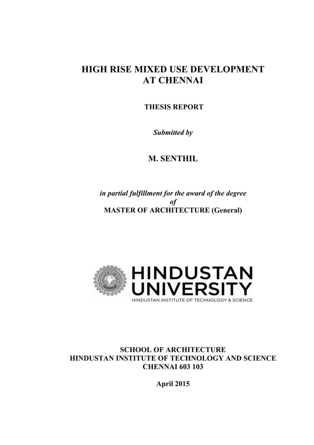 Masters Thesis Report _ Skyscraper _ High rise Mixed use Development ...