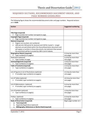 Thesis and Dissertation Guide 2013 According to Cornell University | PDF