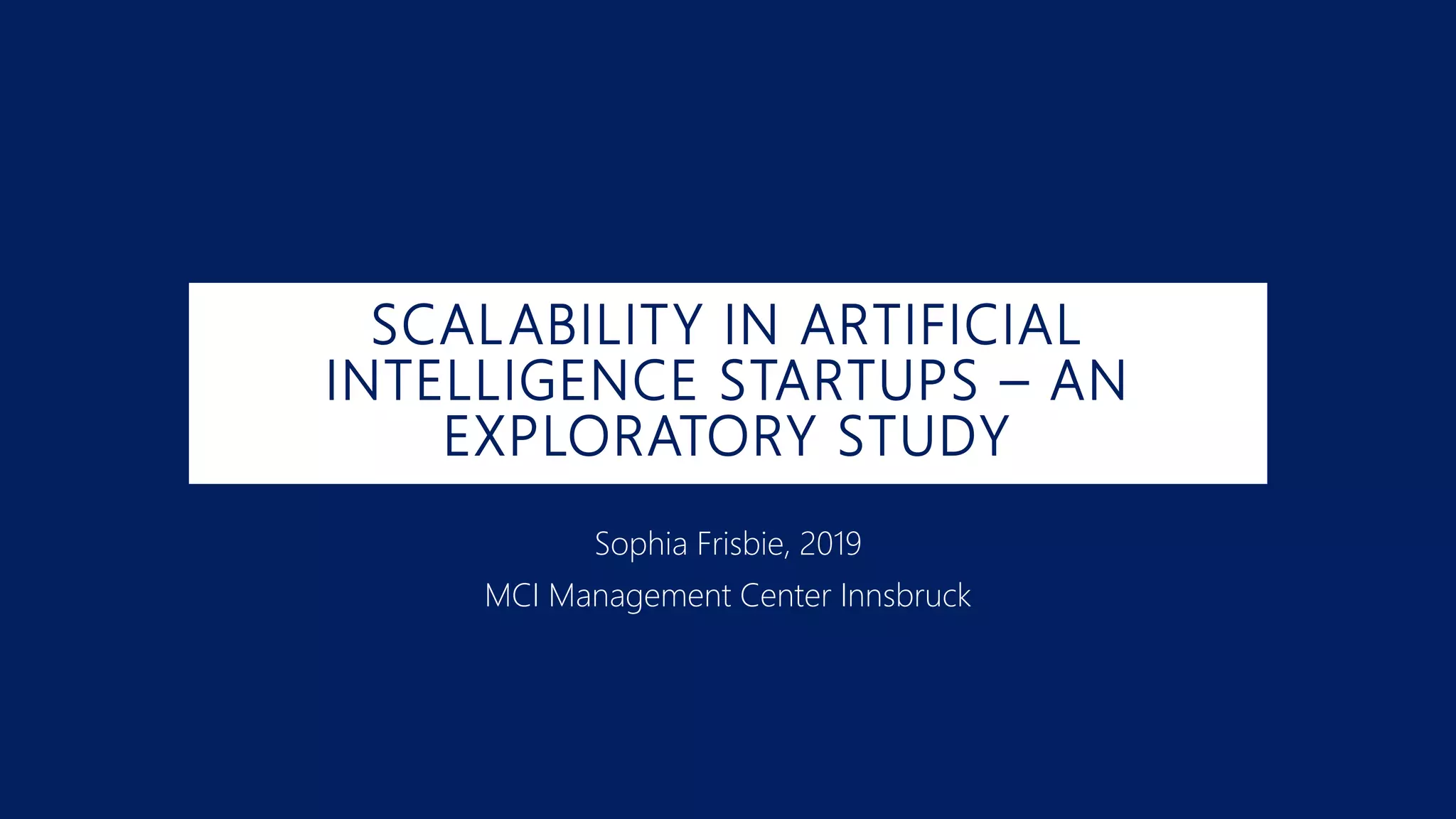 Scalability Of Ai Startups Ppt