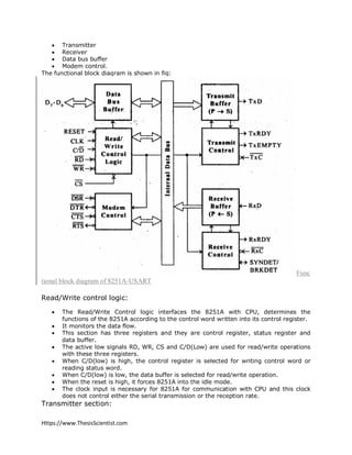 INTERFACING WITH INTEL 8251A (USART) | PDF | Free Download