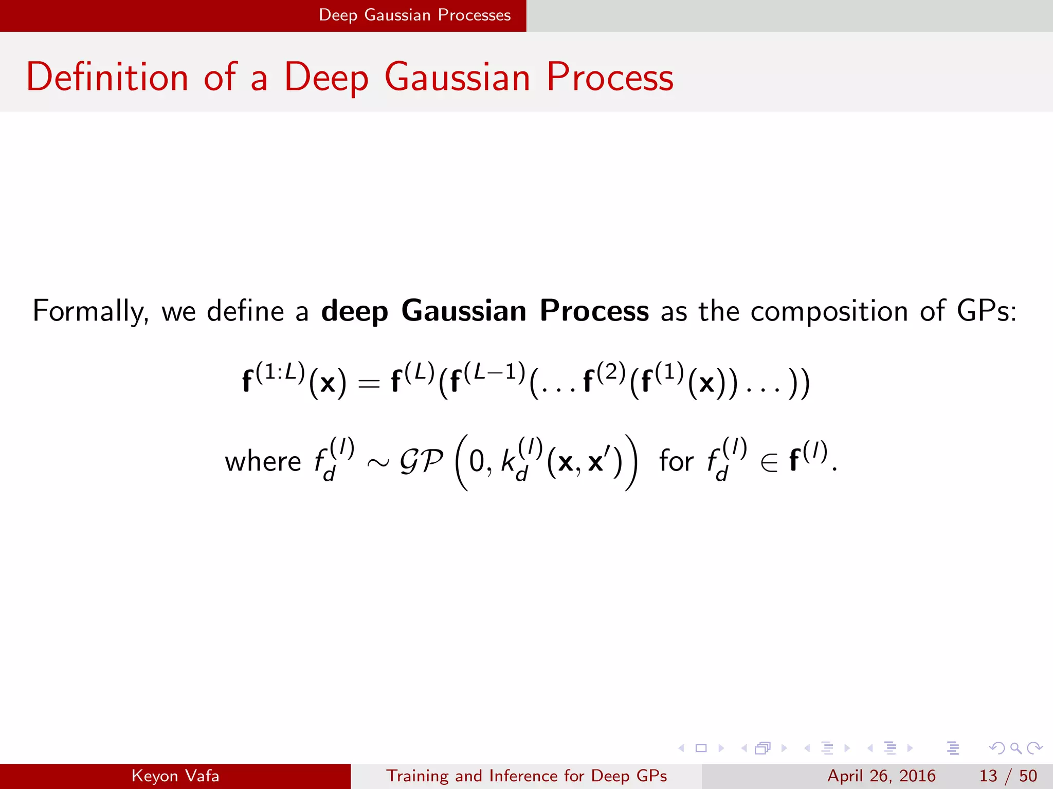 Training and Inference for Deep Gaussian Processes | PDF | Physics | Science
