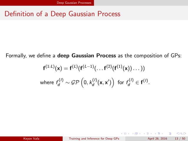 Training and Inference for Deep Gaussian Processes | PDF | Physics ...