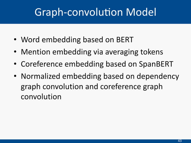 Hierarchical Entity Extraction and Ranking with Unsupervised Graph Convolutions | PPT