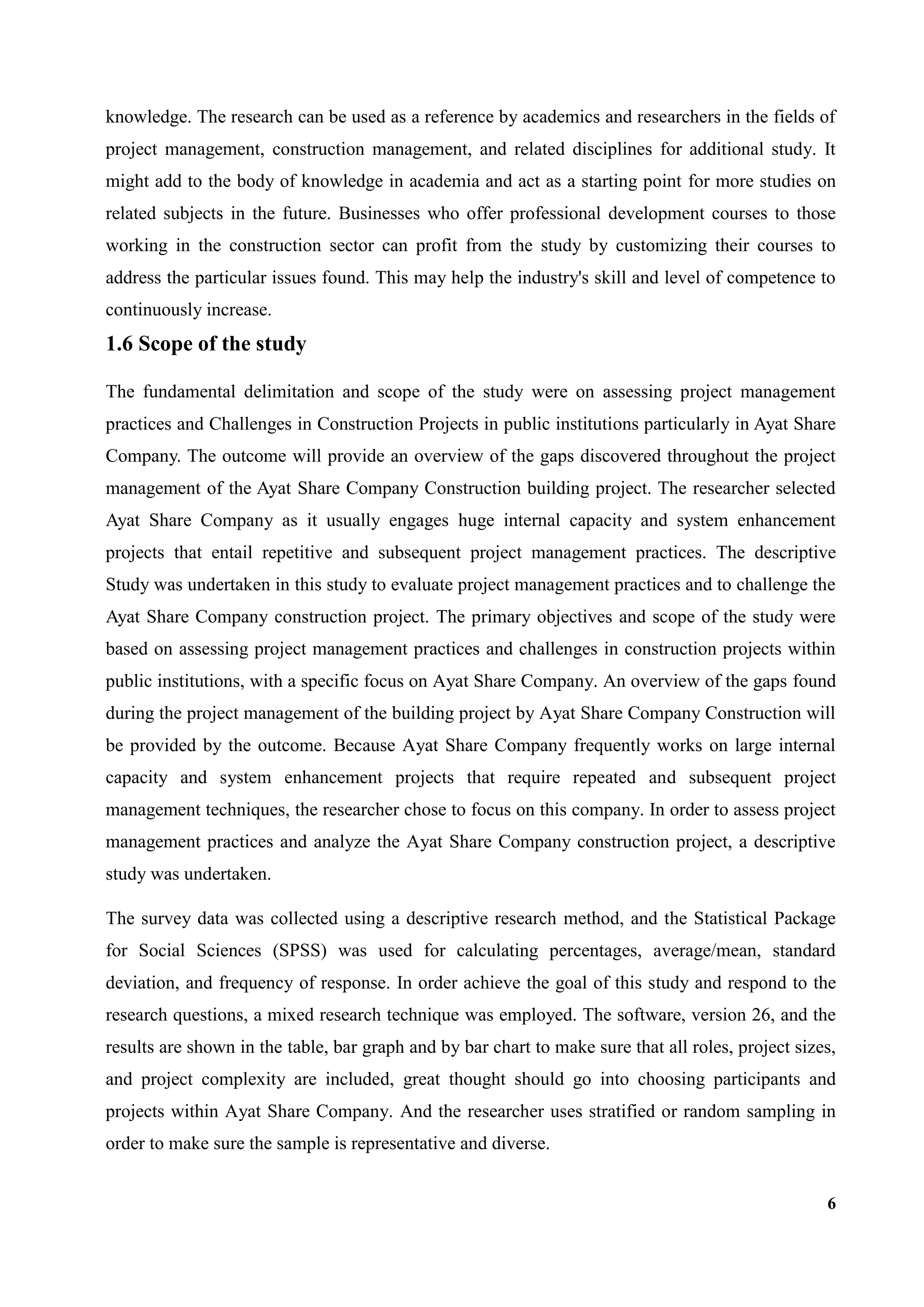 Assessment of Project Management Practices and Challenges in ...