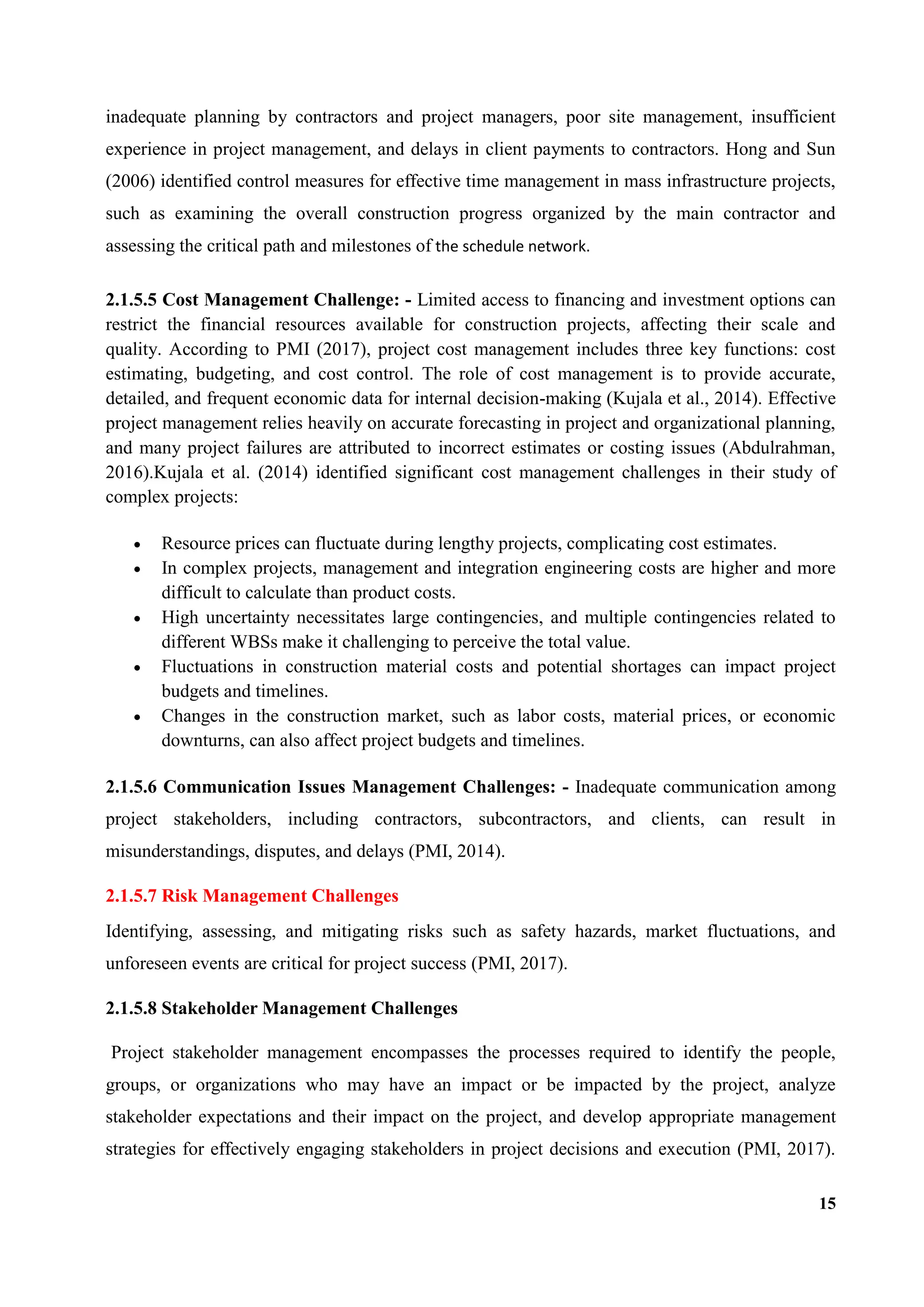 Assessment of Project Management Practices and Challenges in ...