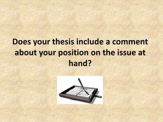 Thesis statement | PPTX