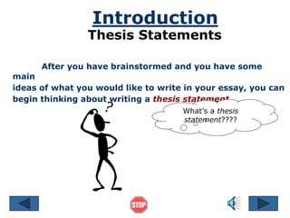 Thesis statement.ppt