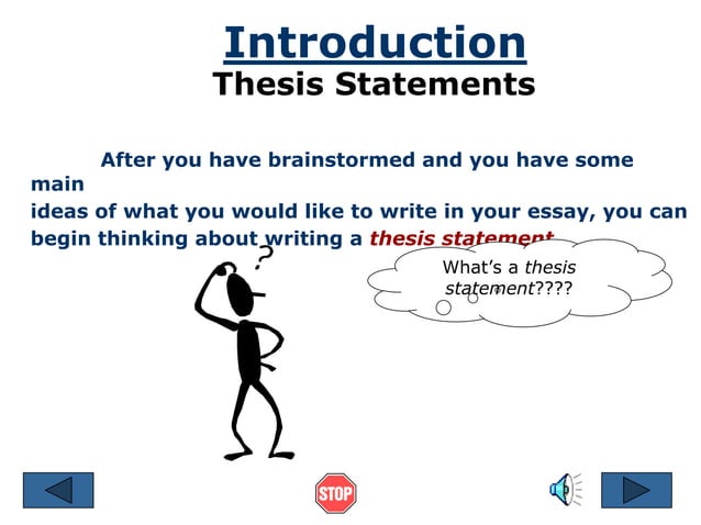 Thesis statement.ppt