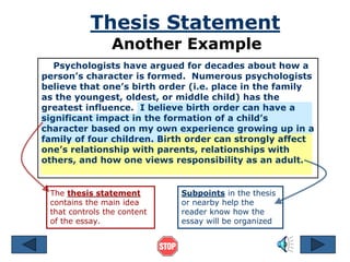 Thesis statement.ppt