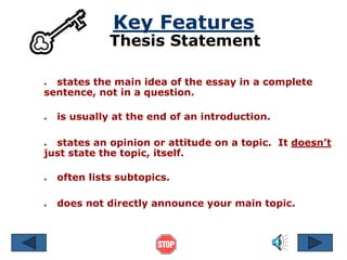 Thesis statement.ppt