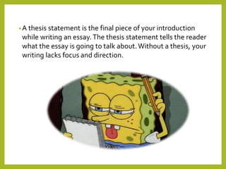 Thesis Statement Comic