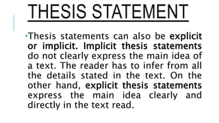 Thesis statement.pptx | Free Download