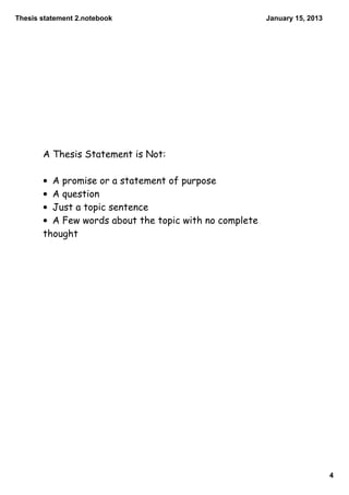 Thesis statement 7th grade | PDF