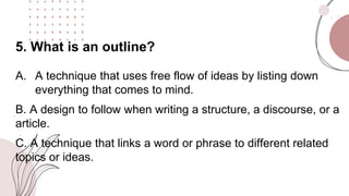 THESIS STATEMENT AND OUTLINE READING TEXT.pptx