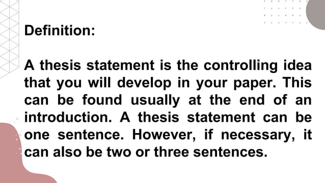 THESIS STATEMENT AND OUTLINE READING TEXT.pptx